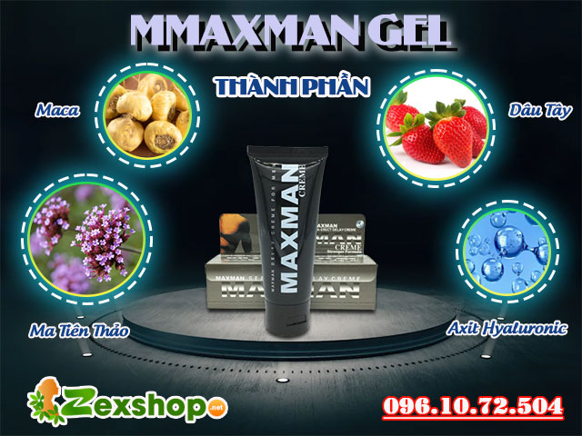 MaxMan Gel có công dụng gì, có tốt không, bán ở đâu, giá bao nhiêu